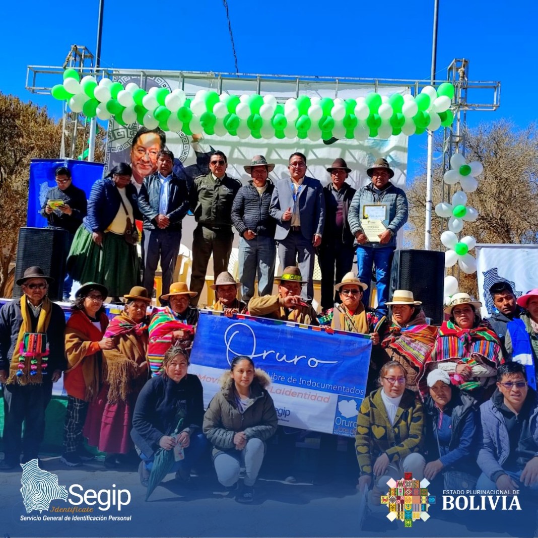 Oruro: Segip declara a Caracollo como un municipio libre de indocumentados | La Voz de Tarija