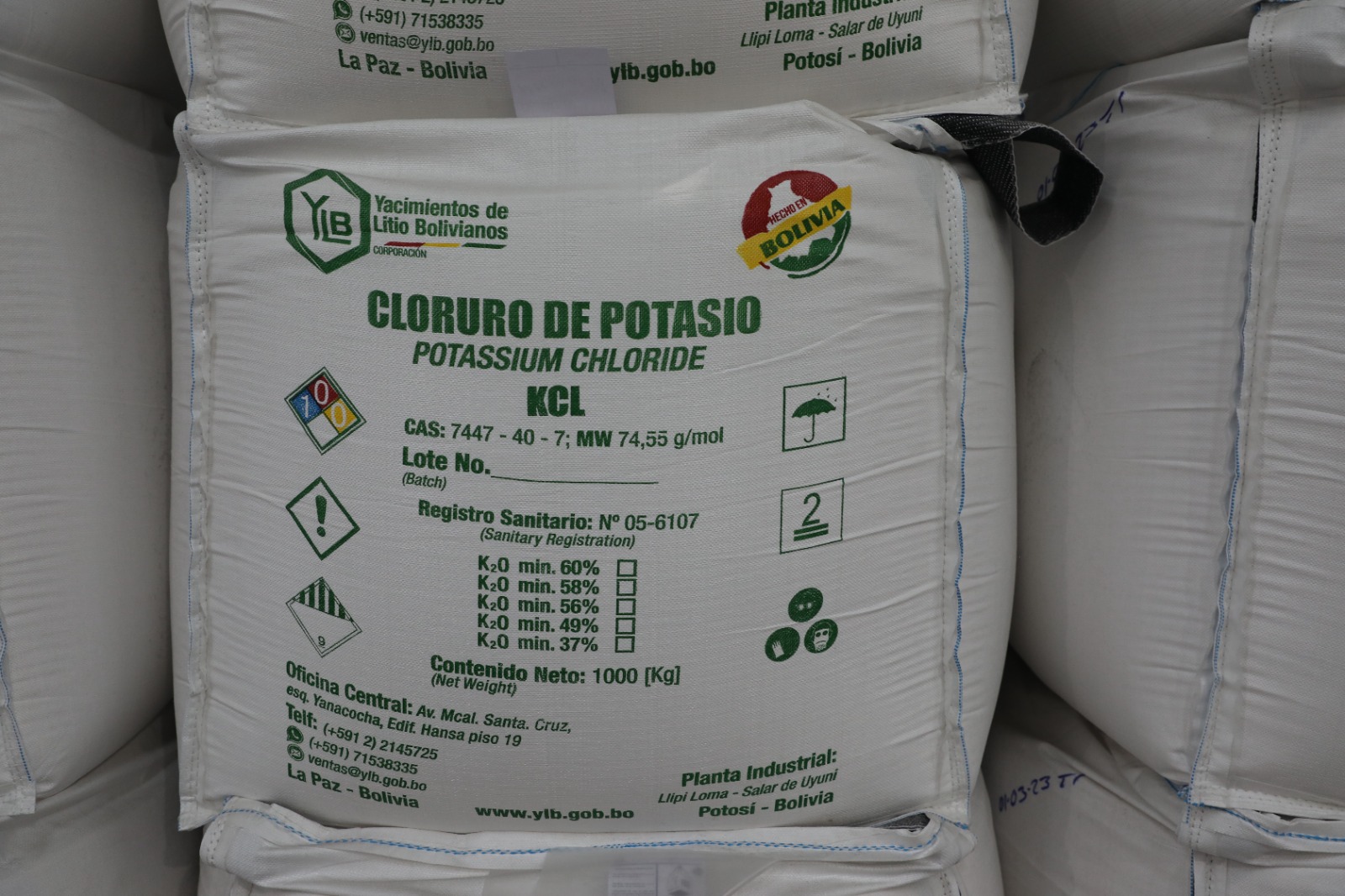 YLB concreta venta de 2.000 toneladas de cloruro de potasio por Bs 3,2 ...