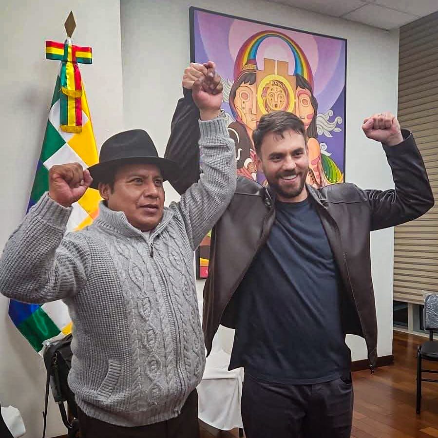 El ministro Eduardo del Castillo y el dirigente Milán Berna, binomio ...