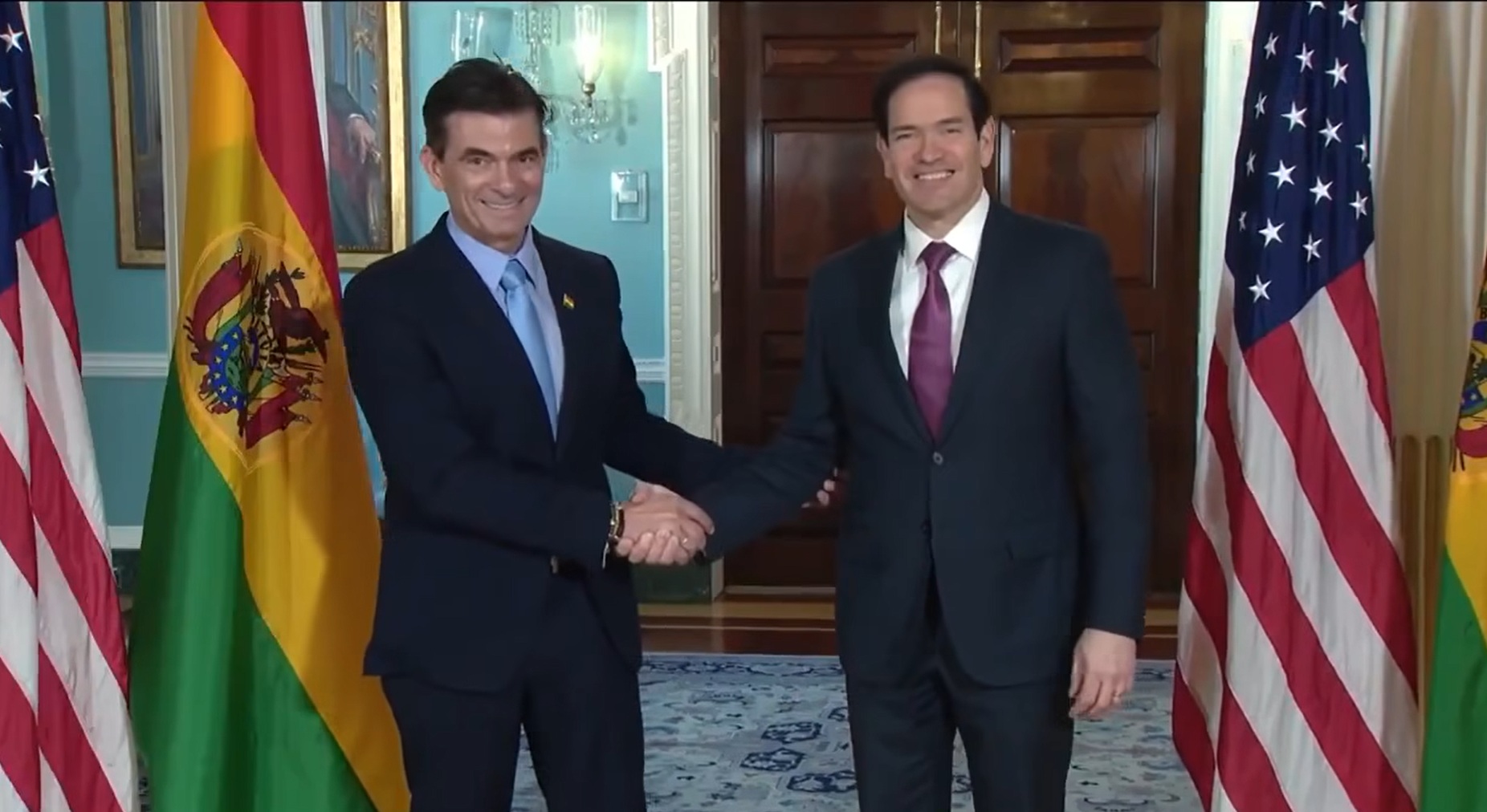 Rodrigo Paz se reunió con el secretario de Estado de EEUU en Washington ...